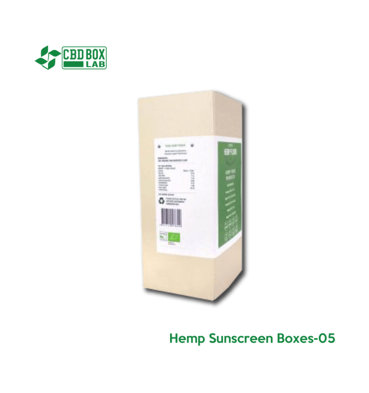 Hemp Sunscreen Boxes | Get Customized Printed Hemp Packaging