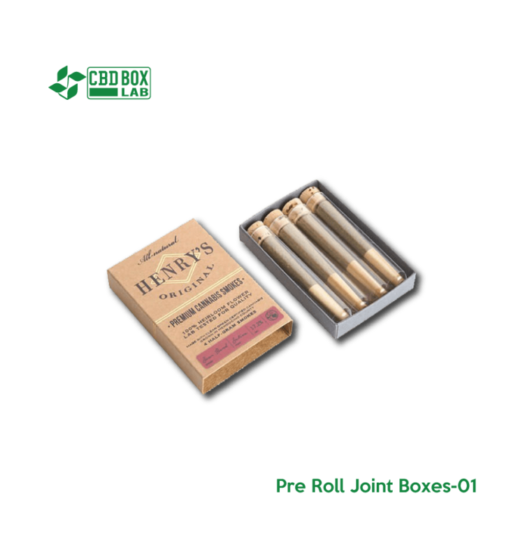Pre Roll Joint Boxes in bulk | Customize free design at CBDBoxLab